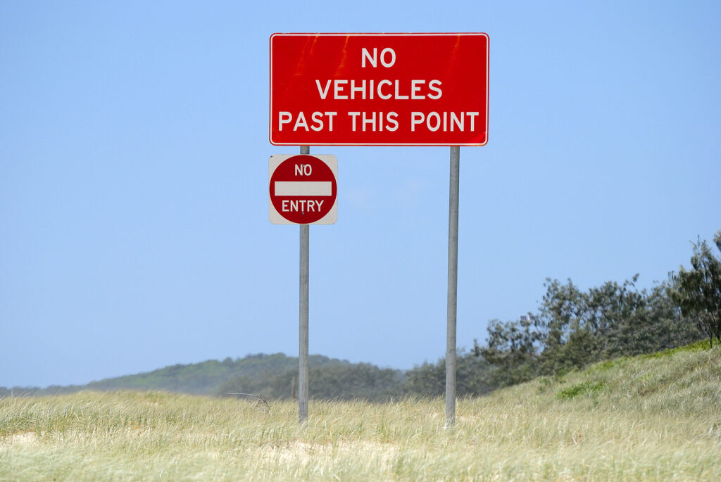 no Vehicles Past This Point Sign - American Energy Alliance